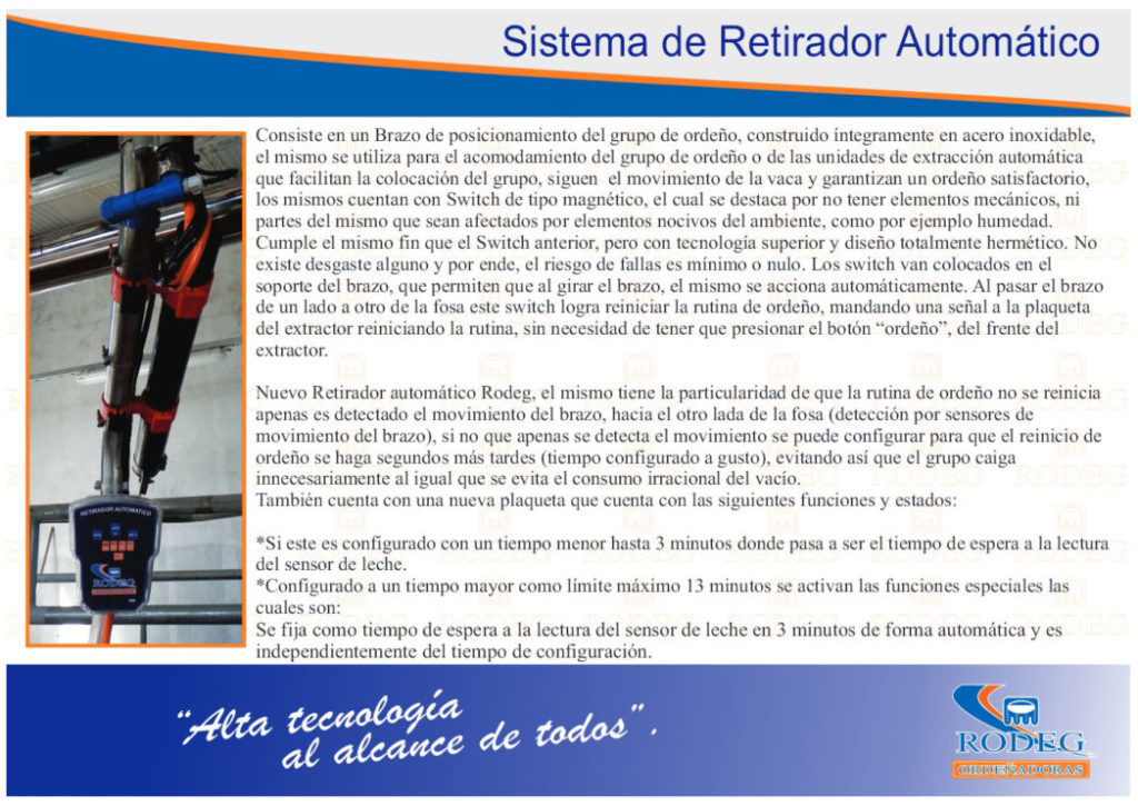 Sistema de Retirador Automático | RODEG
